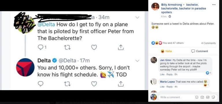 'The Bachelorette': Fans Go Crazy Over Peter Weber a Delta Pilot | Soap ...