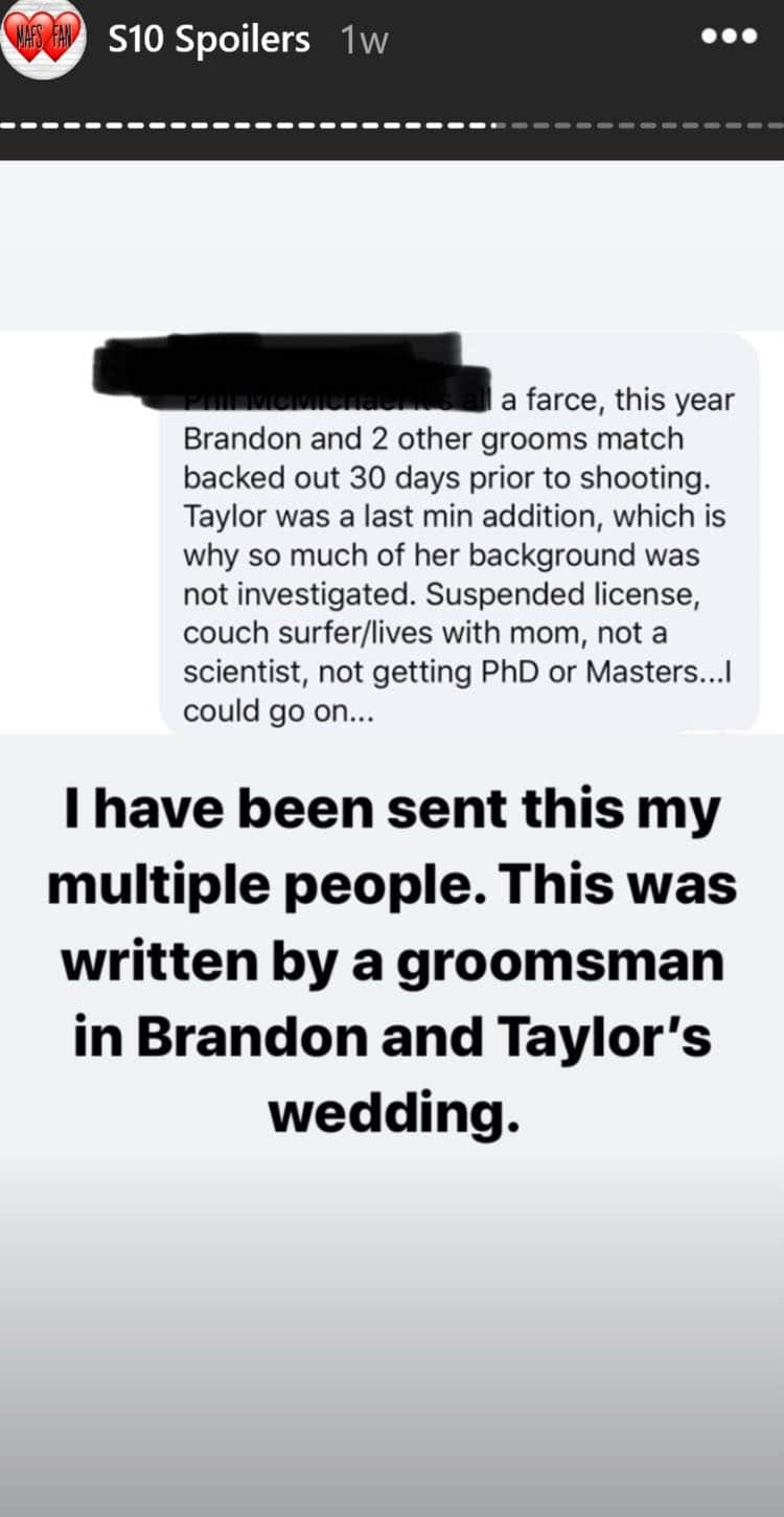 'Married at First Sight' LEAK: Taylor Dunklin Was a Replacement - Not ...